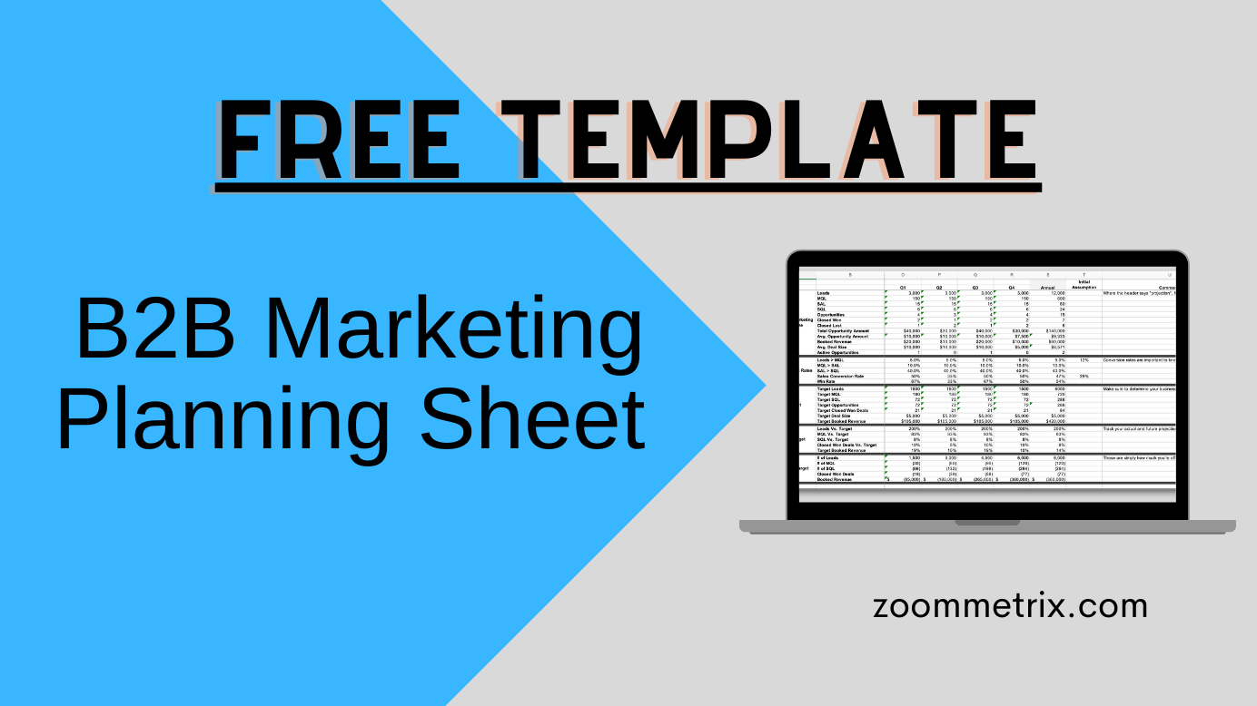 Free Template - B2B Marketing Planning Sheet